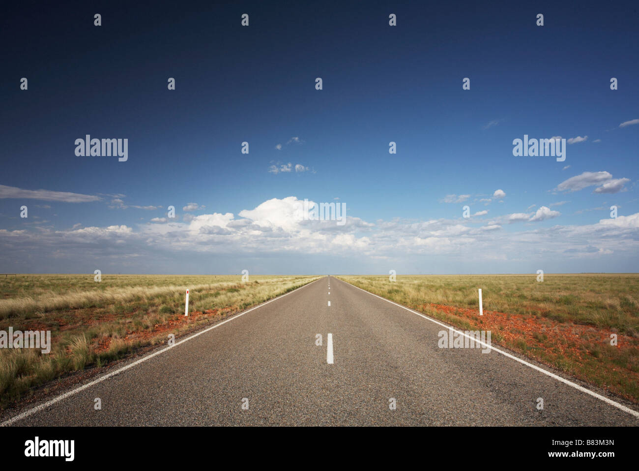 Highway through Barkly Tablelands Northern Territory Australia Stock ...