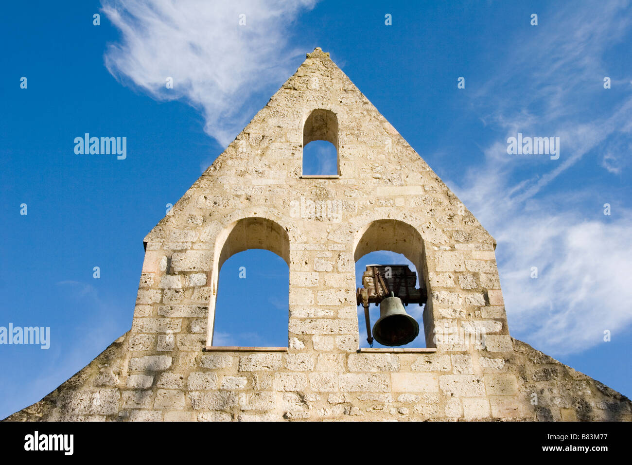 church tower with bell Stock Photo - Alamy