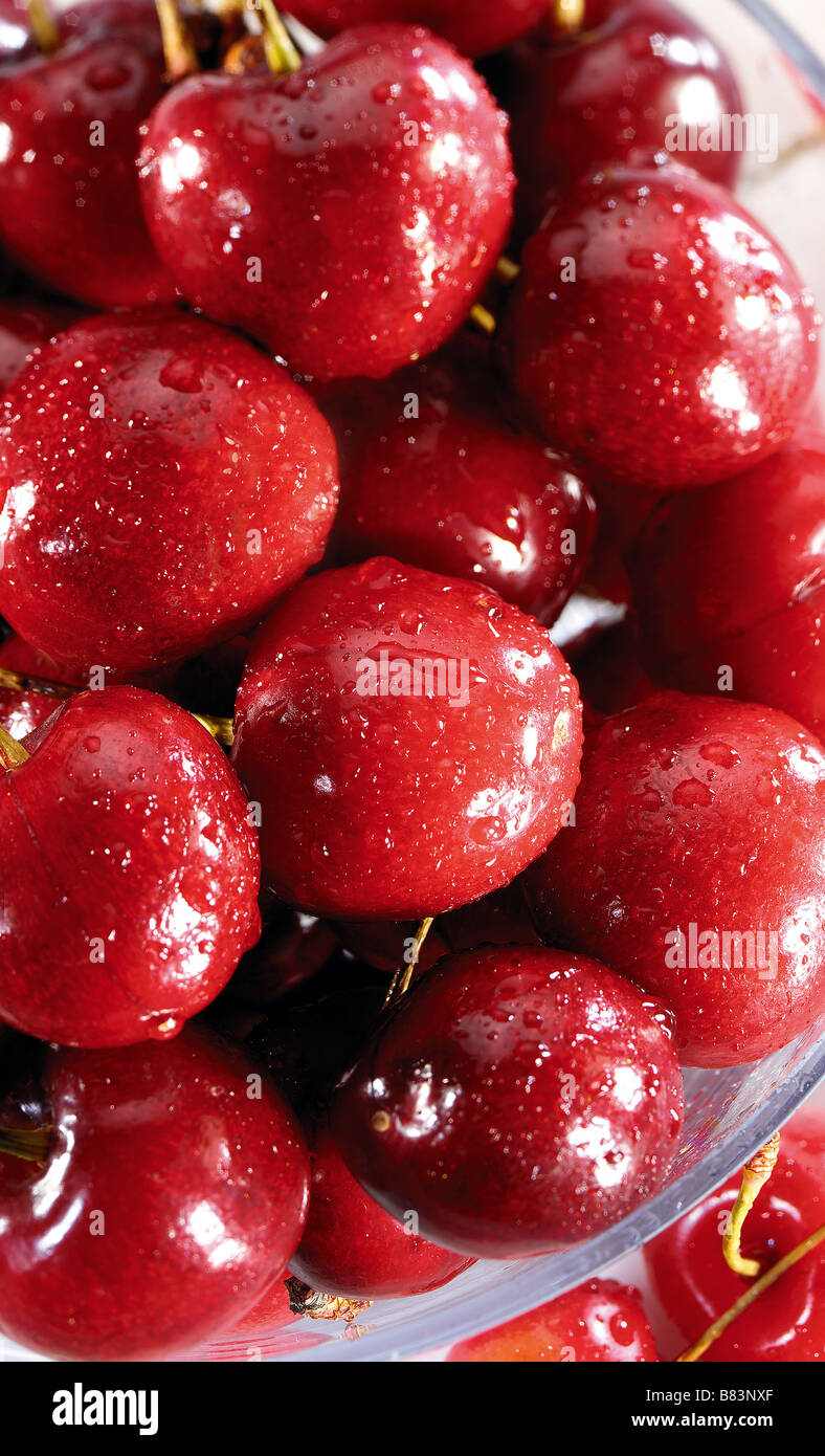 Cherries Cherry Red Pink Blush Stock Photo - Alamy