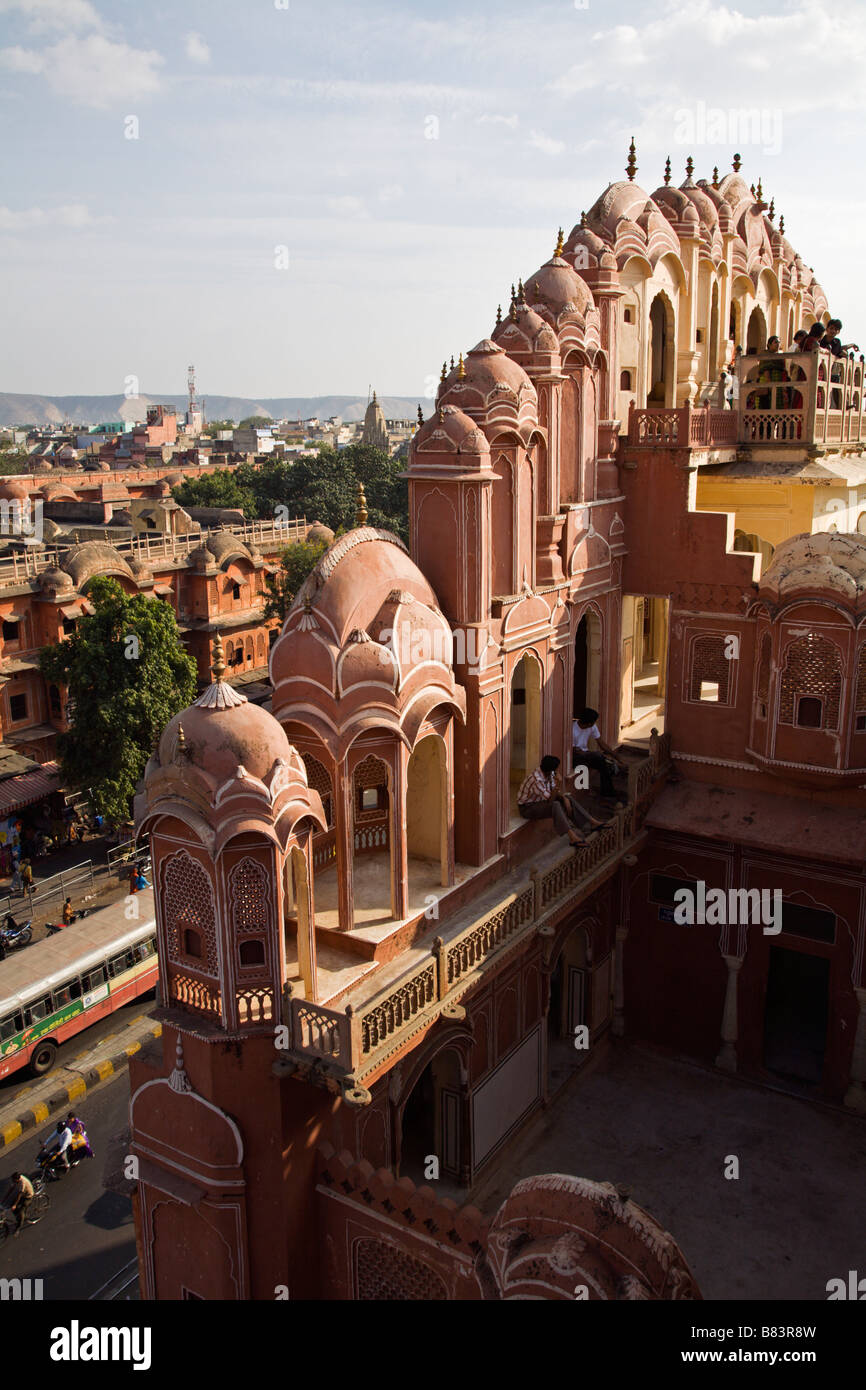 Back of Hawa Mahal or Palace of Winds in Jaipur Rajasthan India Stock ...