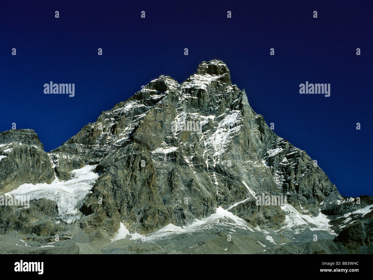 Cervino, Matterhorn mount, Mont Cervin - Alps, Italy Stock Photo - Alamy