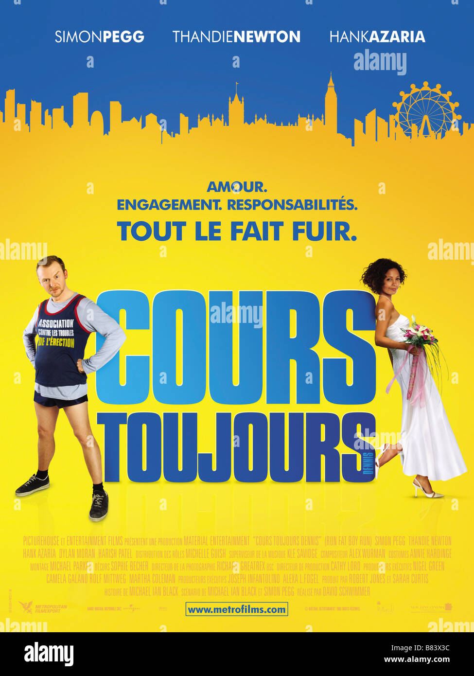 Run Fat Boy Run Year: 2007 - UK / USA Affiche / Poster Simon Pegg ...