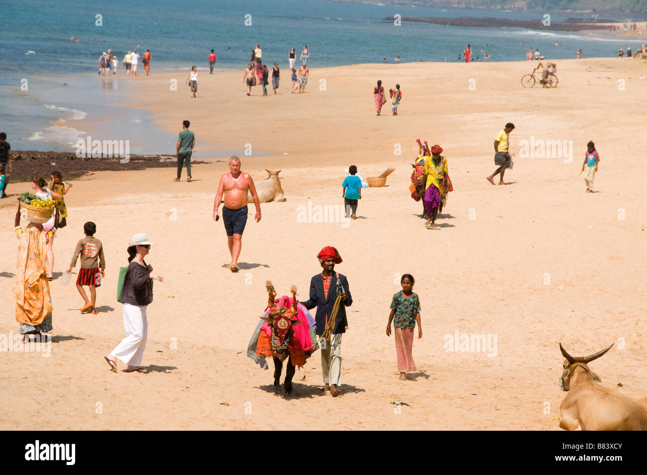 Anjuna beach in Goa India Stock Photo - Alamy