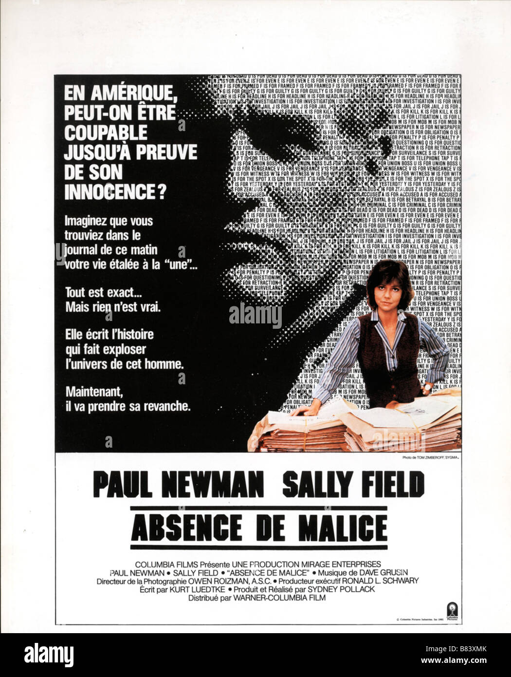 Absence of malice poster hi-res stock photography and images - Alamy