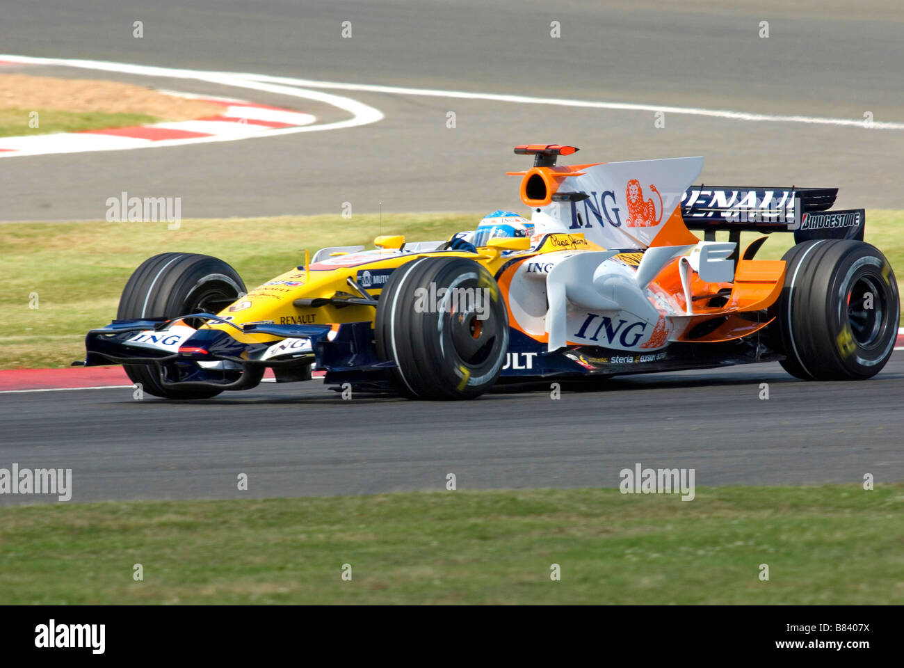 Fernando Alonso at British Grand Prix 2008 Stock Photo - Alamy