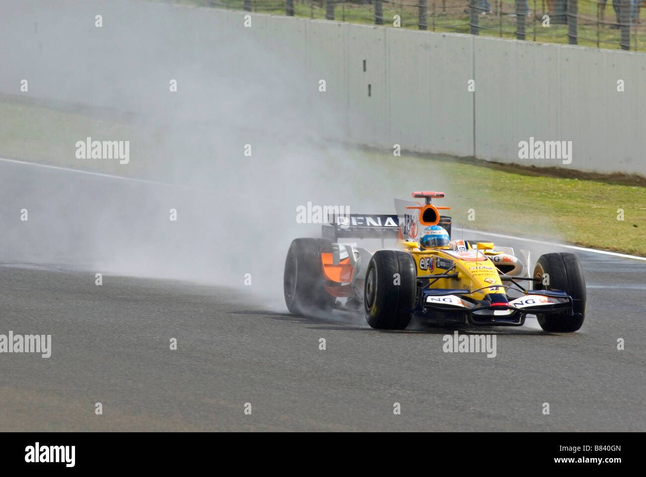 Fernando Alonso at British Grand Prix 2008 Stock Photo - Alamy