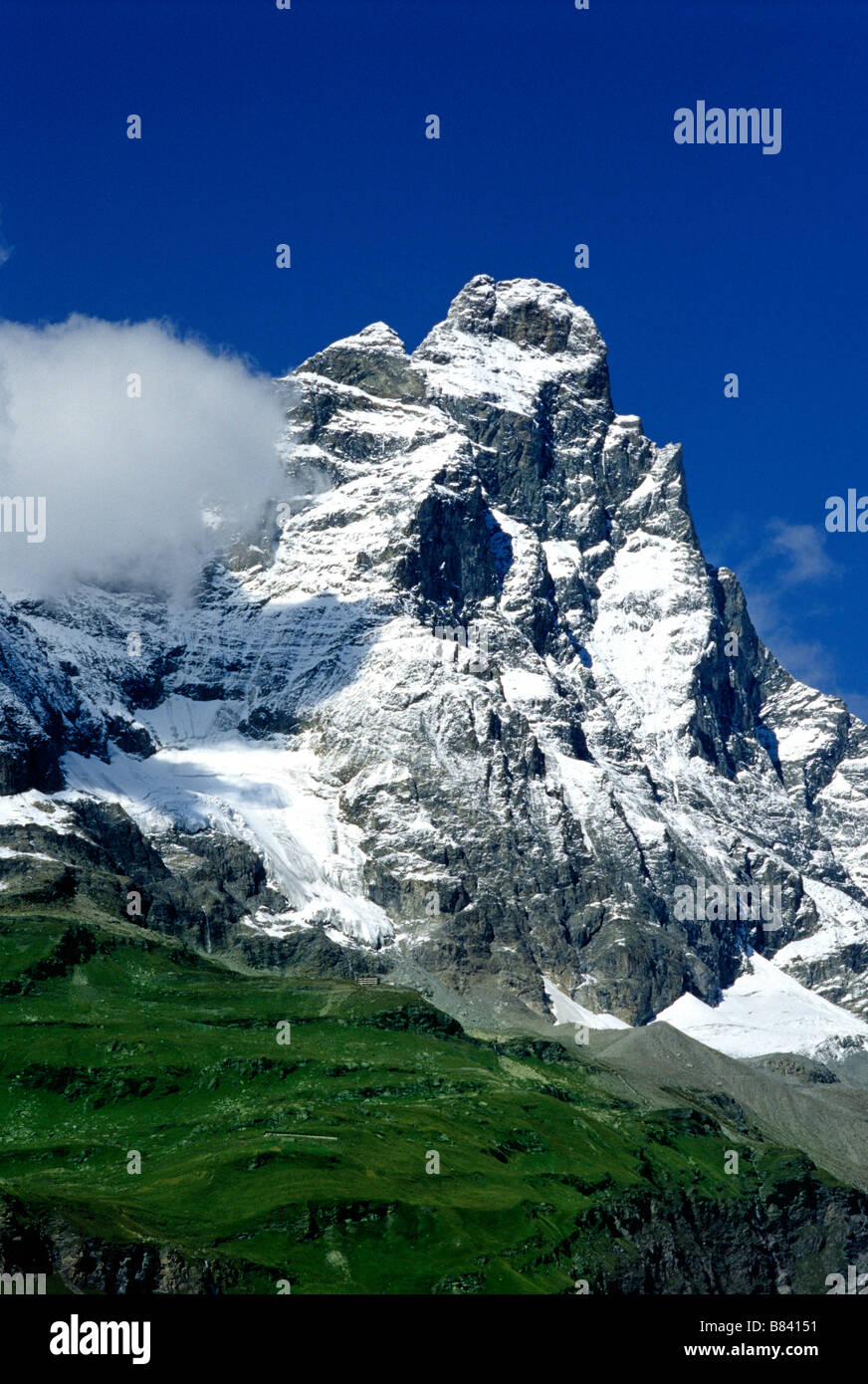 Cervino, Matterhorn mount, Mont Cervin - Alps, Italy Stock Photo - Alamy