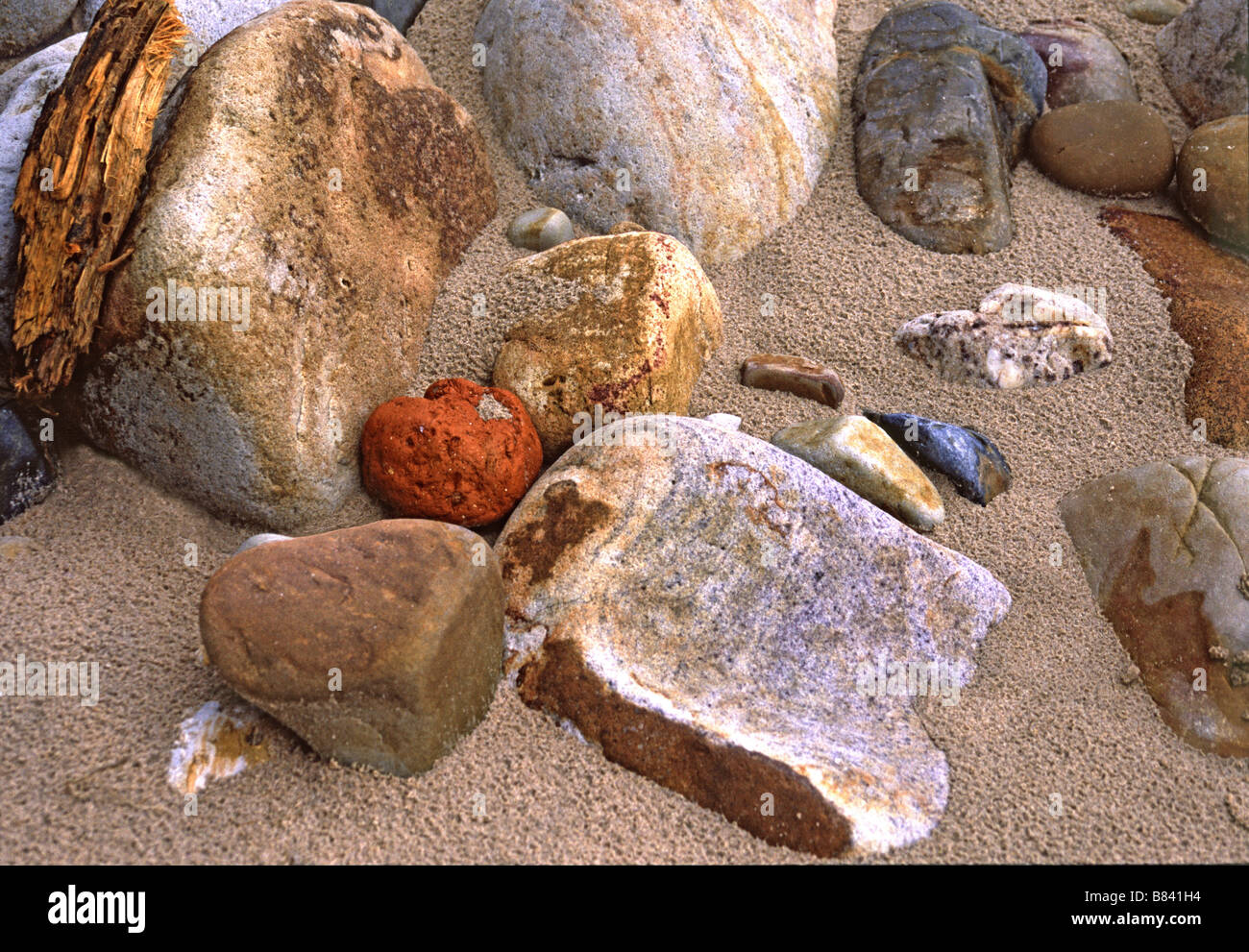 Natural rocks on a beach Stock Photo - Alamy