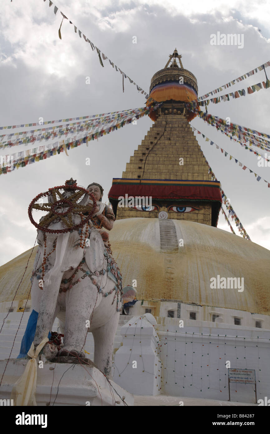 Bodnath the largest Buddhist stupa in the world Stock Photo - Alamy