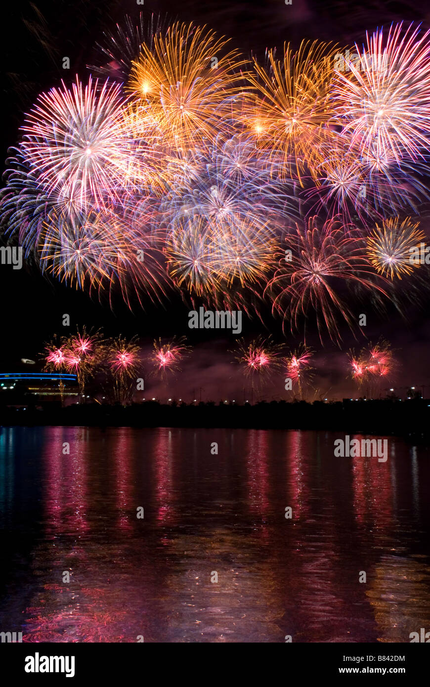 Firework display at Malaysian International Fireworks Competition 2007 ...