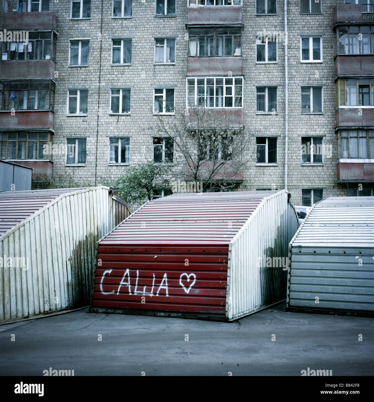 apartment flats block in moscow Stock Photo - Alamy