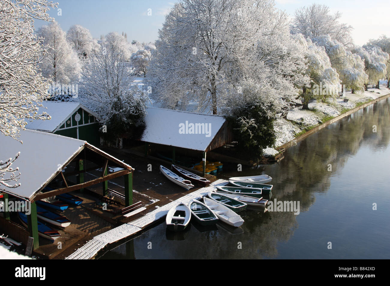 St Nicholas Boats, Warwick England Stock Photo - Alamy