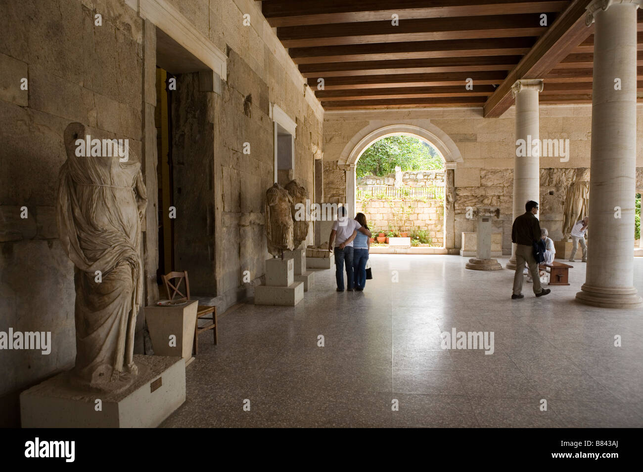 Stoa of Attalos, ancient Agora Portico of Museum, Athens, Greece ...