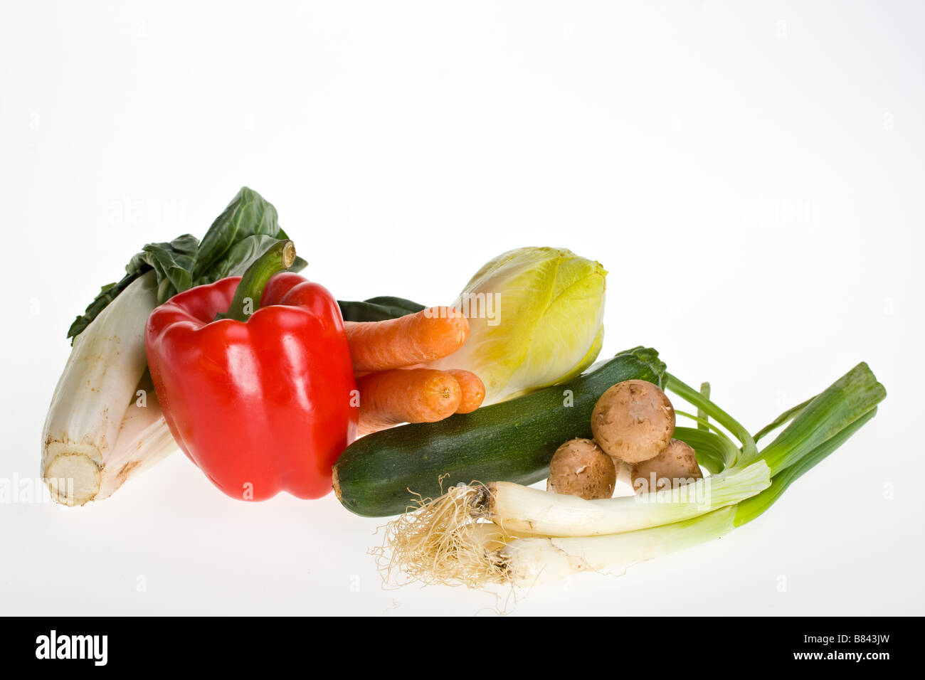 vegetables isolated on a white background Stock Photo - Alamy