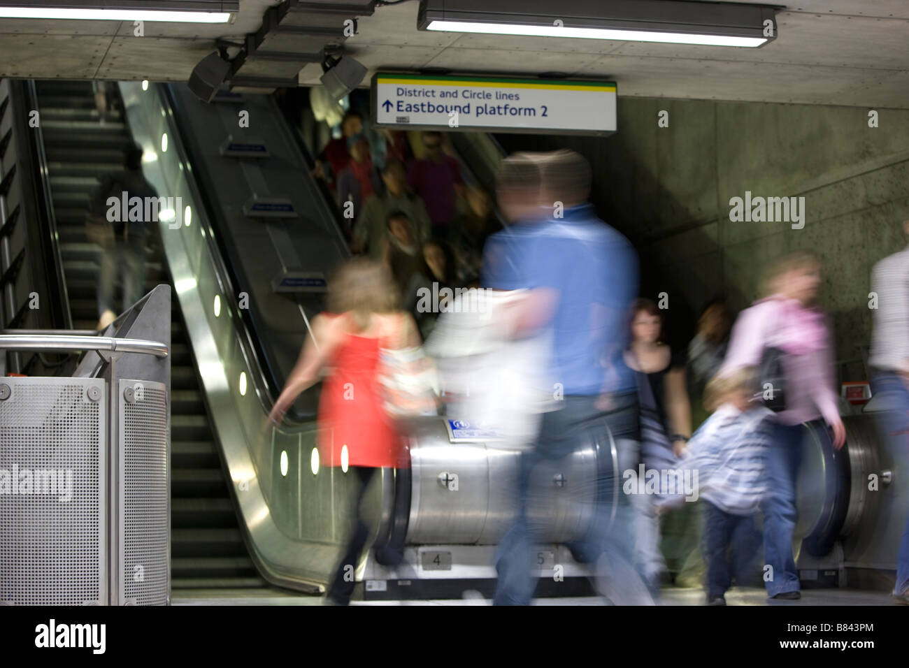 London Underground people and machines Stock Photo - Alamy
