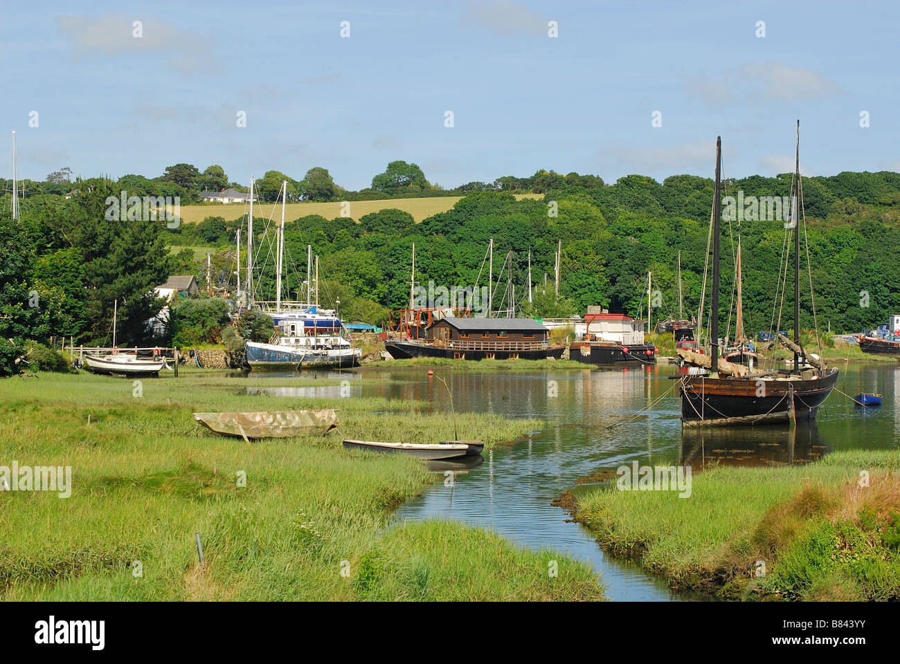 Gweek Cornwall UK Stock Photo - Alamy