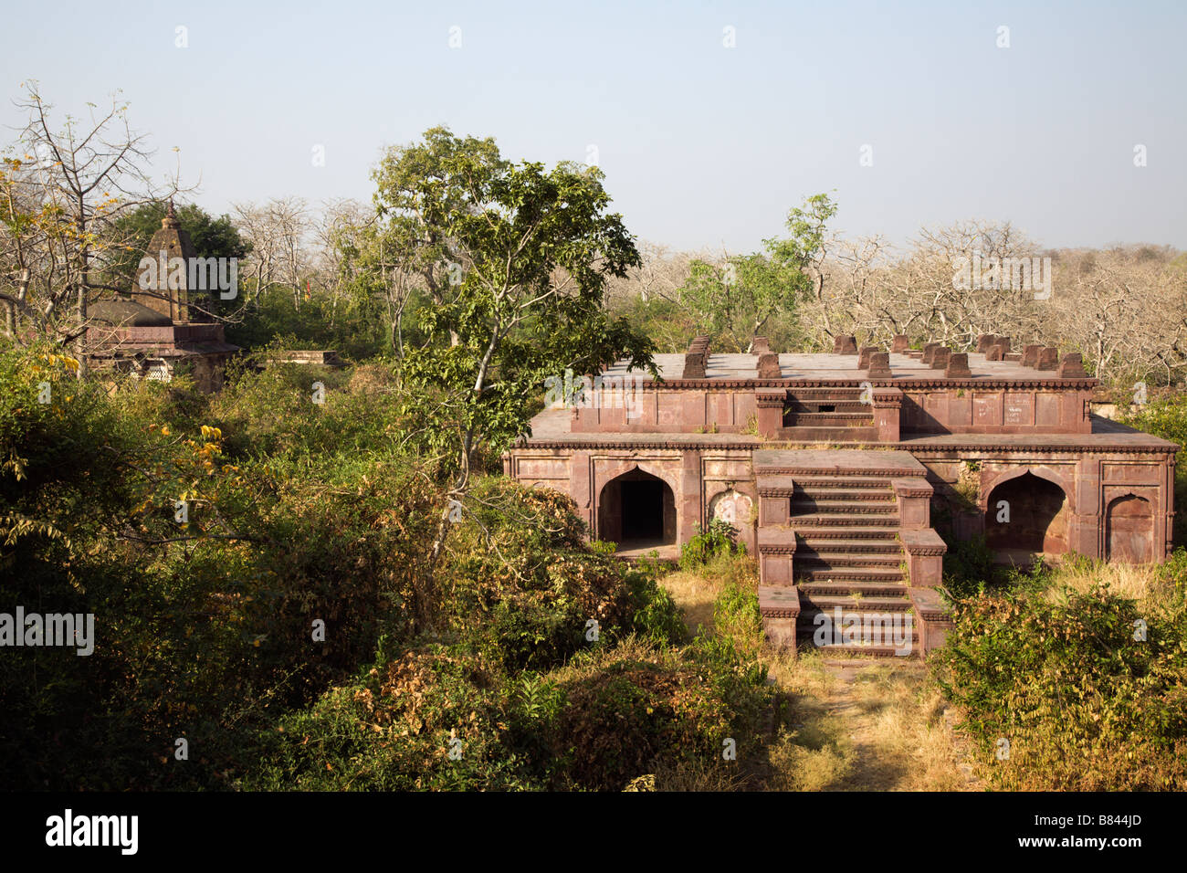 Abandoned temples and pavilions inside Ranthambore Fort in Ranthambore ...