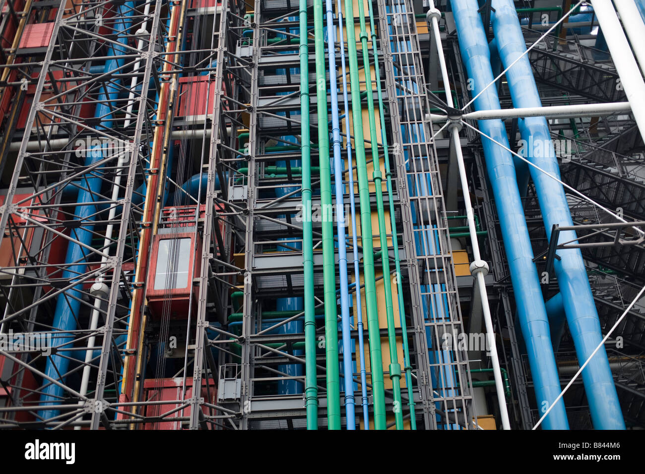 Pompidou exterior pipes hi-res stock photography and images - Alamy