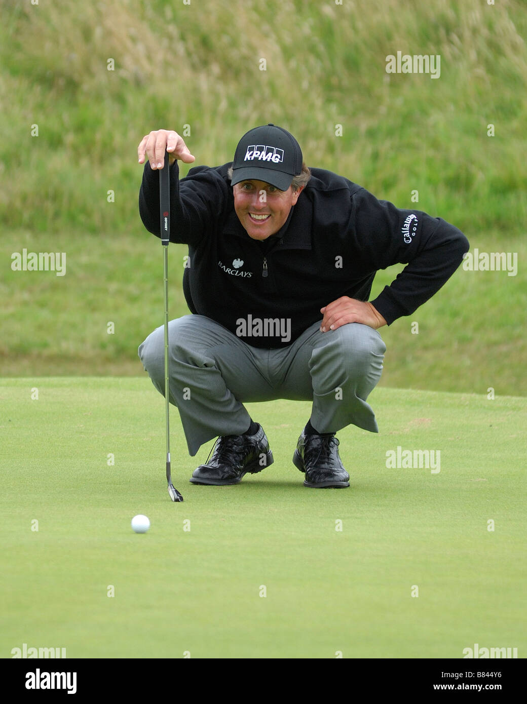 Phil Mickelson at the Open Royal Birkdale 2008 Stock Photo - Alamy