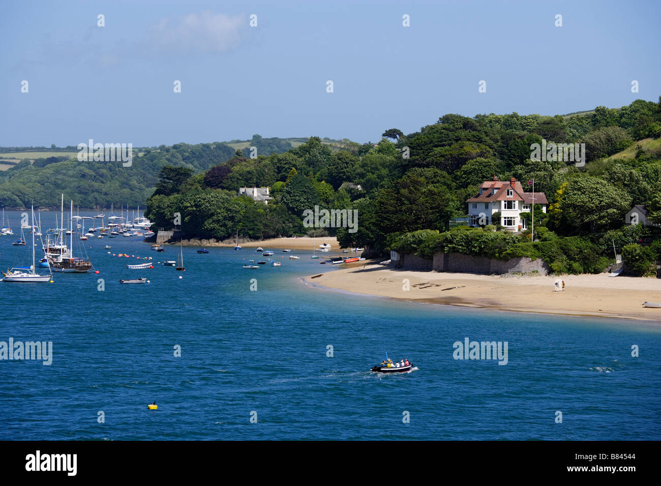 Aerial view of the salcombe estuary hi-res stock photography and images ...