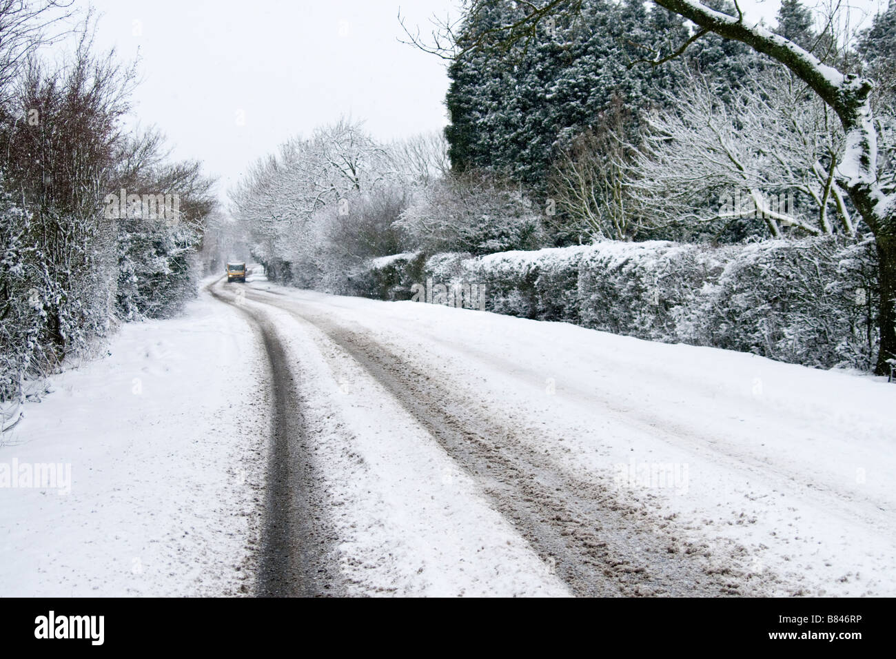 Bledlow Ridge in the snow February 2007 Stock Photo - Alamy