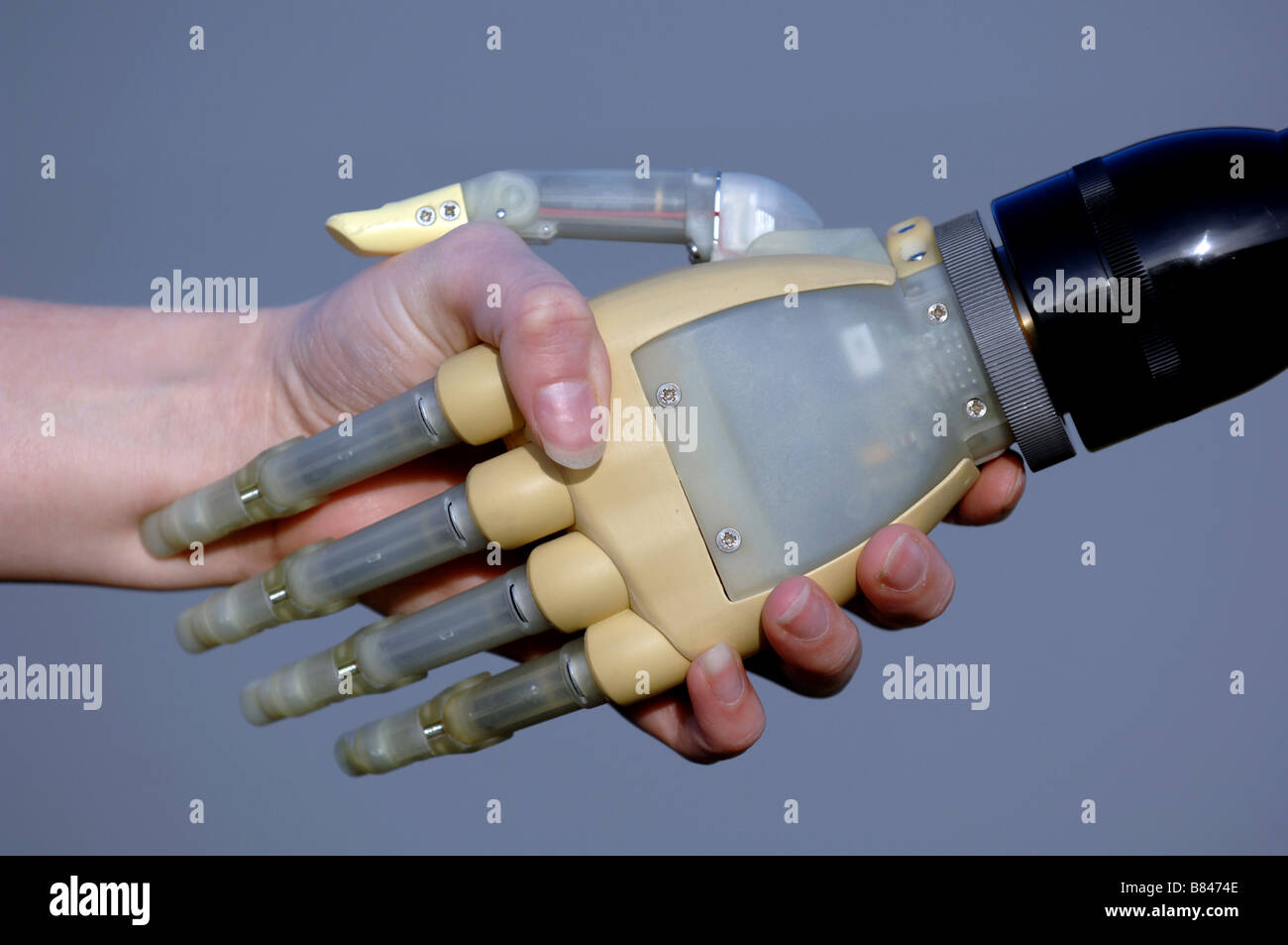 Bionic hands for amputees. Each digit can move Stock Photo - Alamy