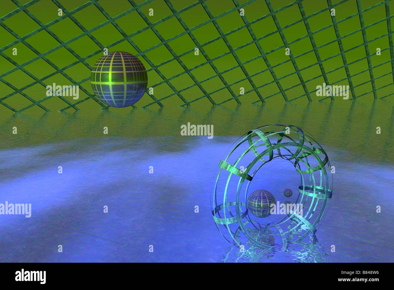 Futuristic Science Fiction scene scenes Stock Photo - Alamy