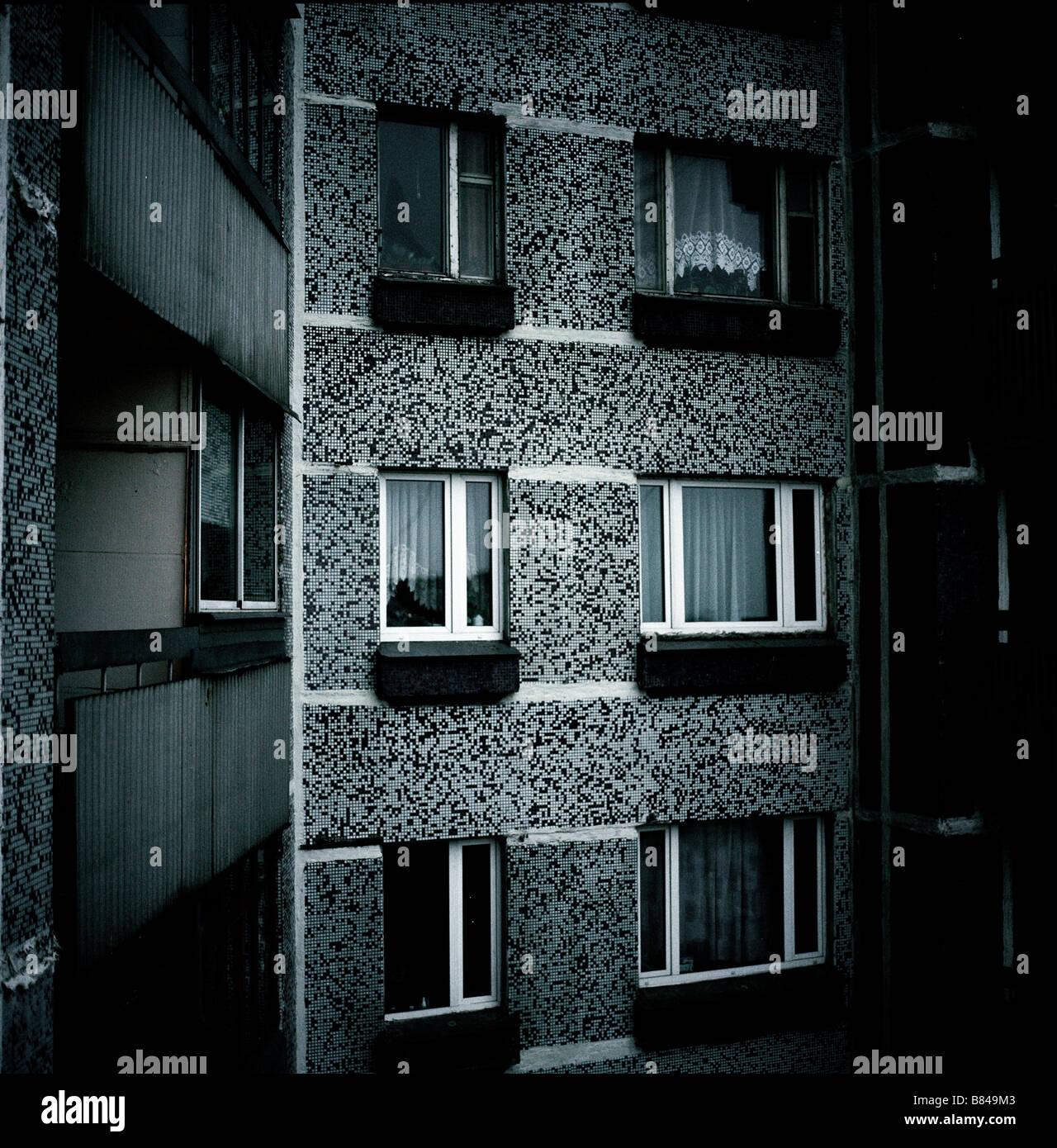 exterior apartment block in moscow Stock Photo - Alamy