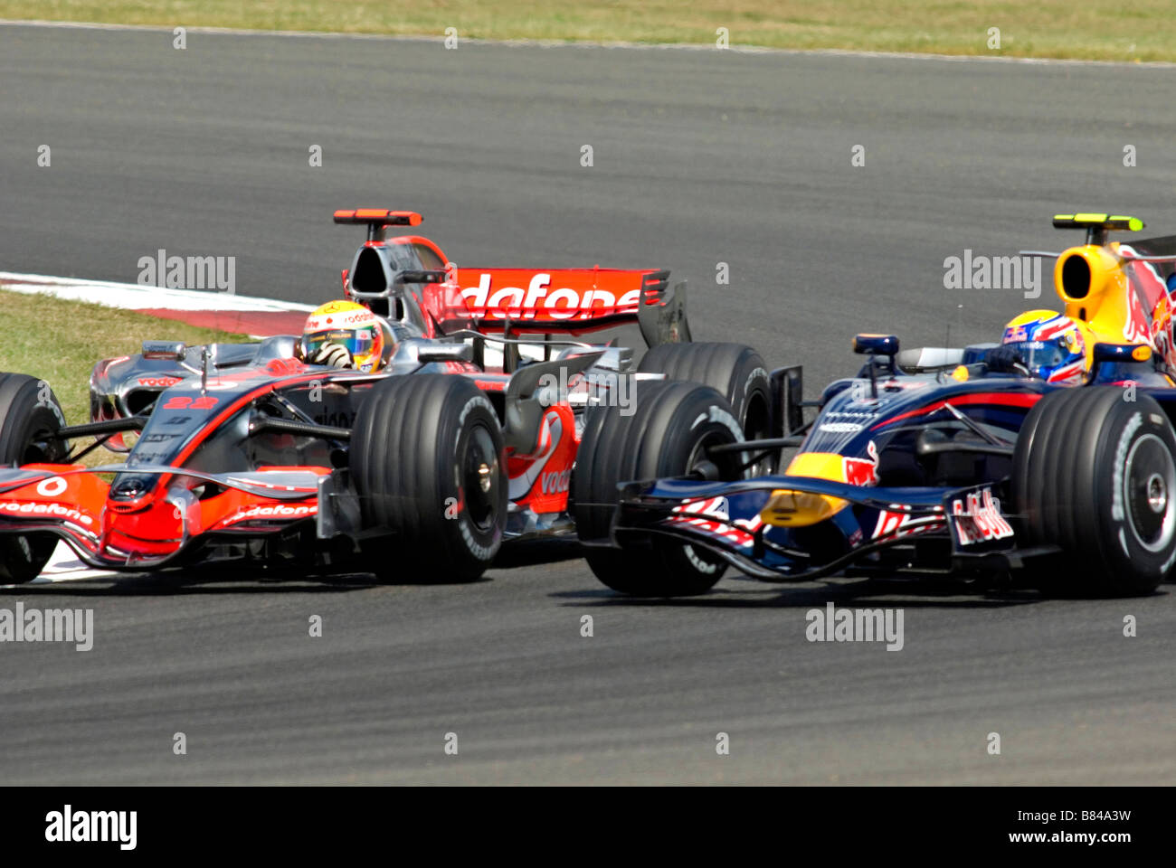 Lewis Hamilton at the British Grand Prix 2008 Stock Photo - Alamy