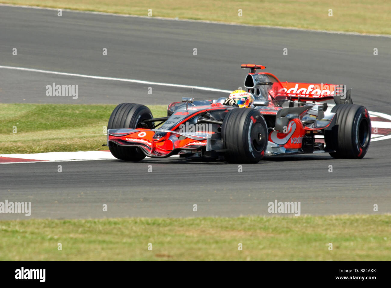 Lewis Hamilton at the British Grand Prix 2008 Stock Photo - Alamy