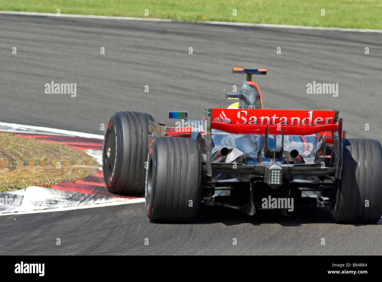 Lewis Hamilton at the British Grand Prix 2008 Stock Photo - Alamy