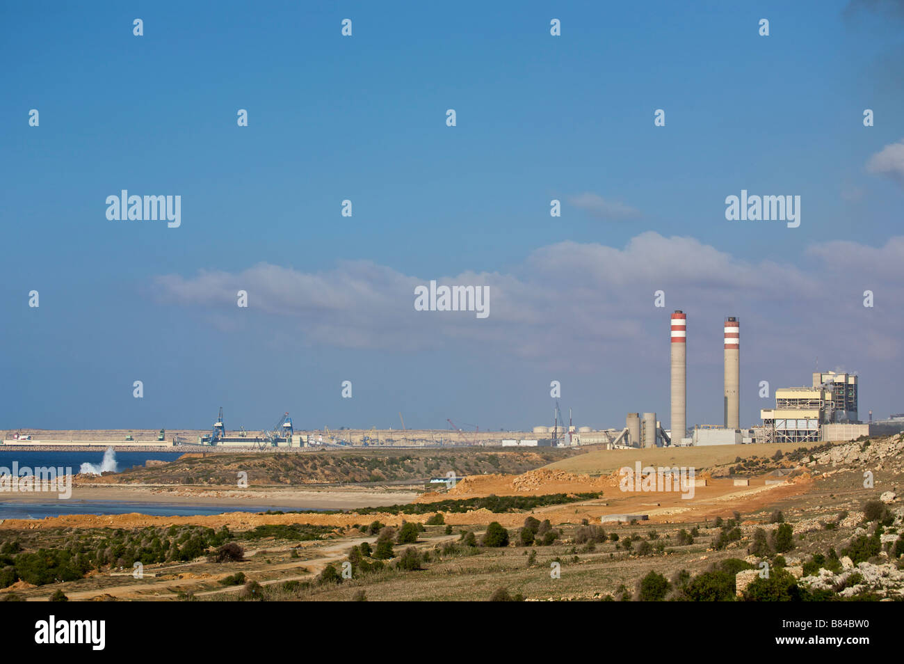 Power station near Djorf Lasfar harbour Morocco Stock Photo - Alamy