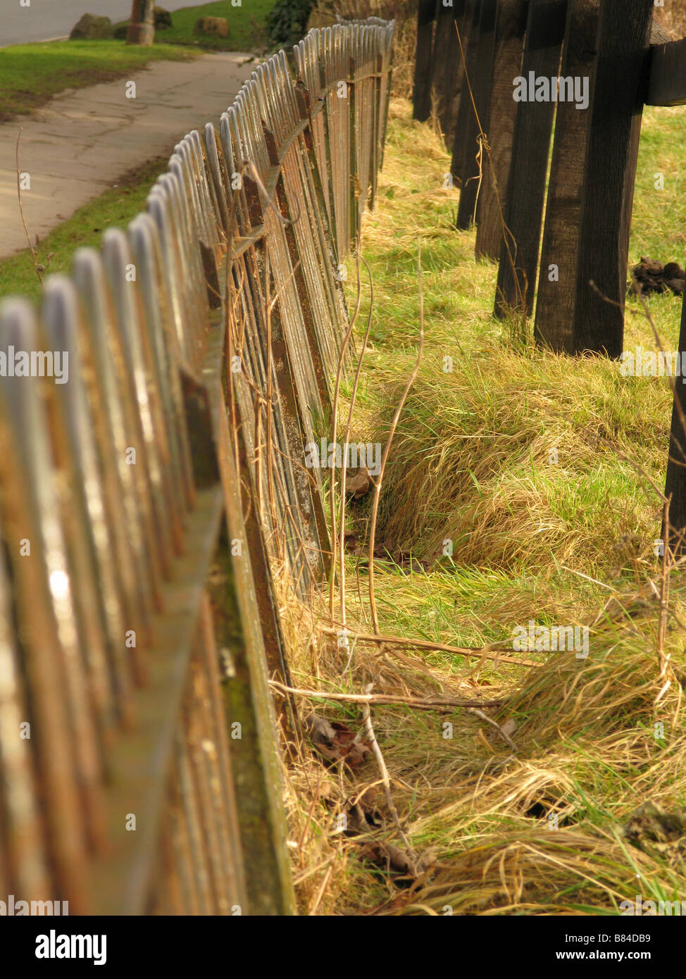 Fencing, cotswolds, UK Stock Photo - Alamy