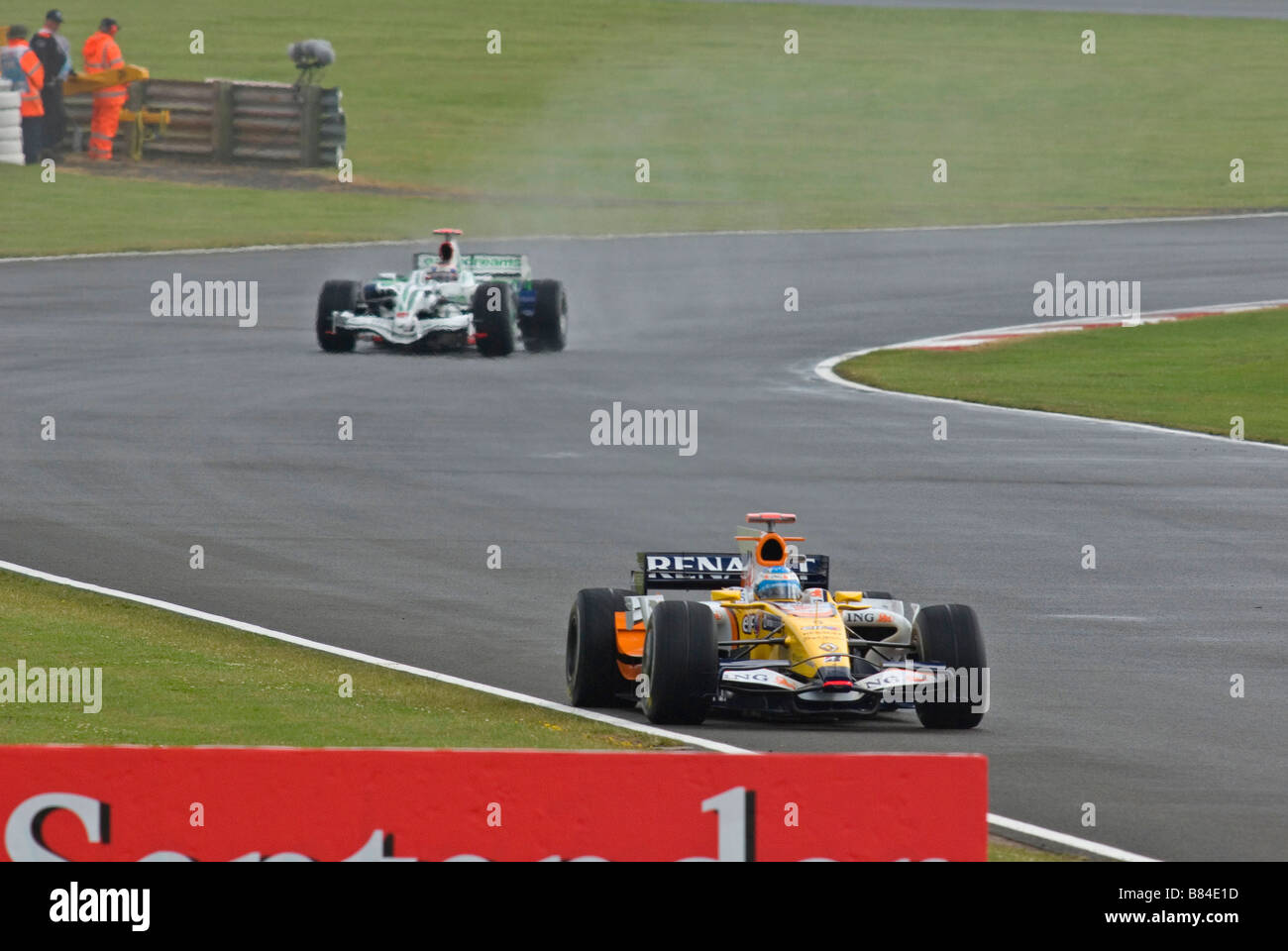 Fernando Alonso at British Grand Prix 2008 Stock Photo - Alamy