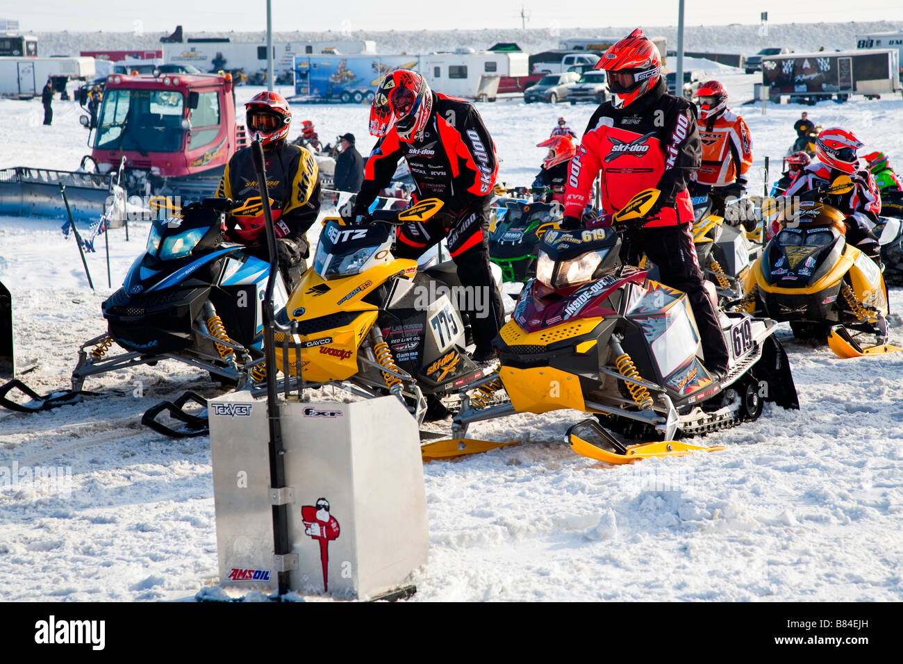 Snowcross Championship Race in North America / Canada Stock Photo - Alamy