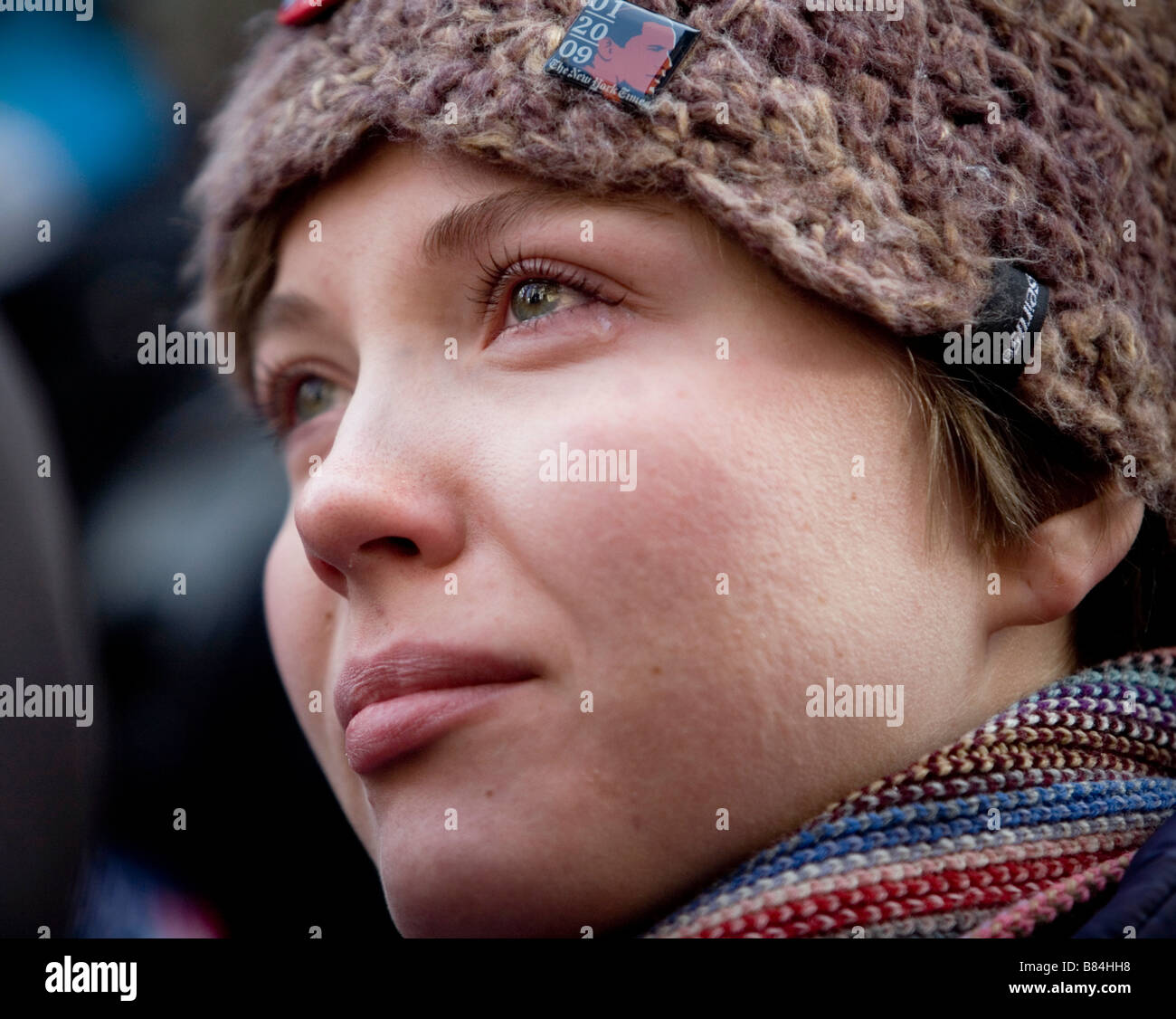 Times Square on Obama's Inauguration Day Stock Photo - Alamy
