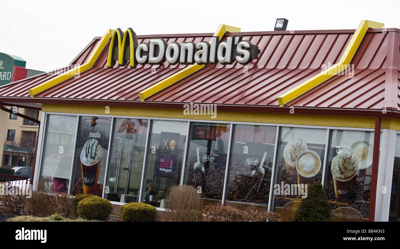 A McDonalds Restaurant Stock Photo - Alamy
