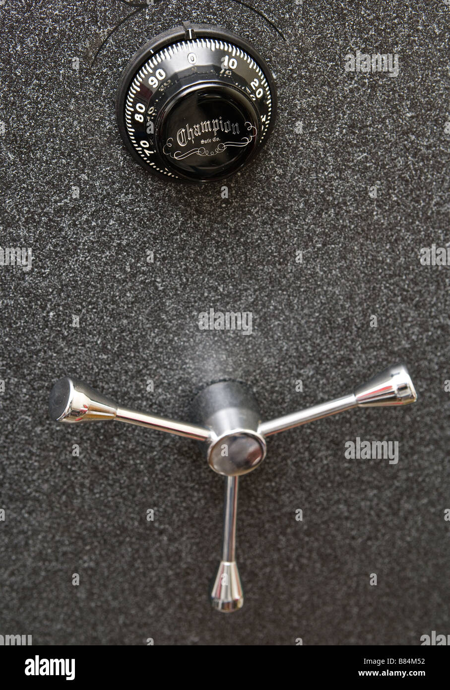 Combination lock on a safe Stock Photo - Alamy