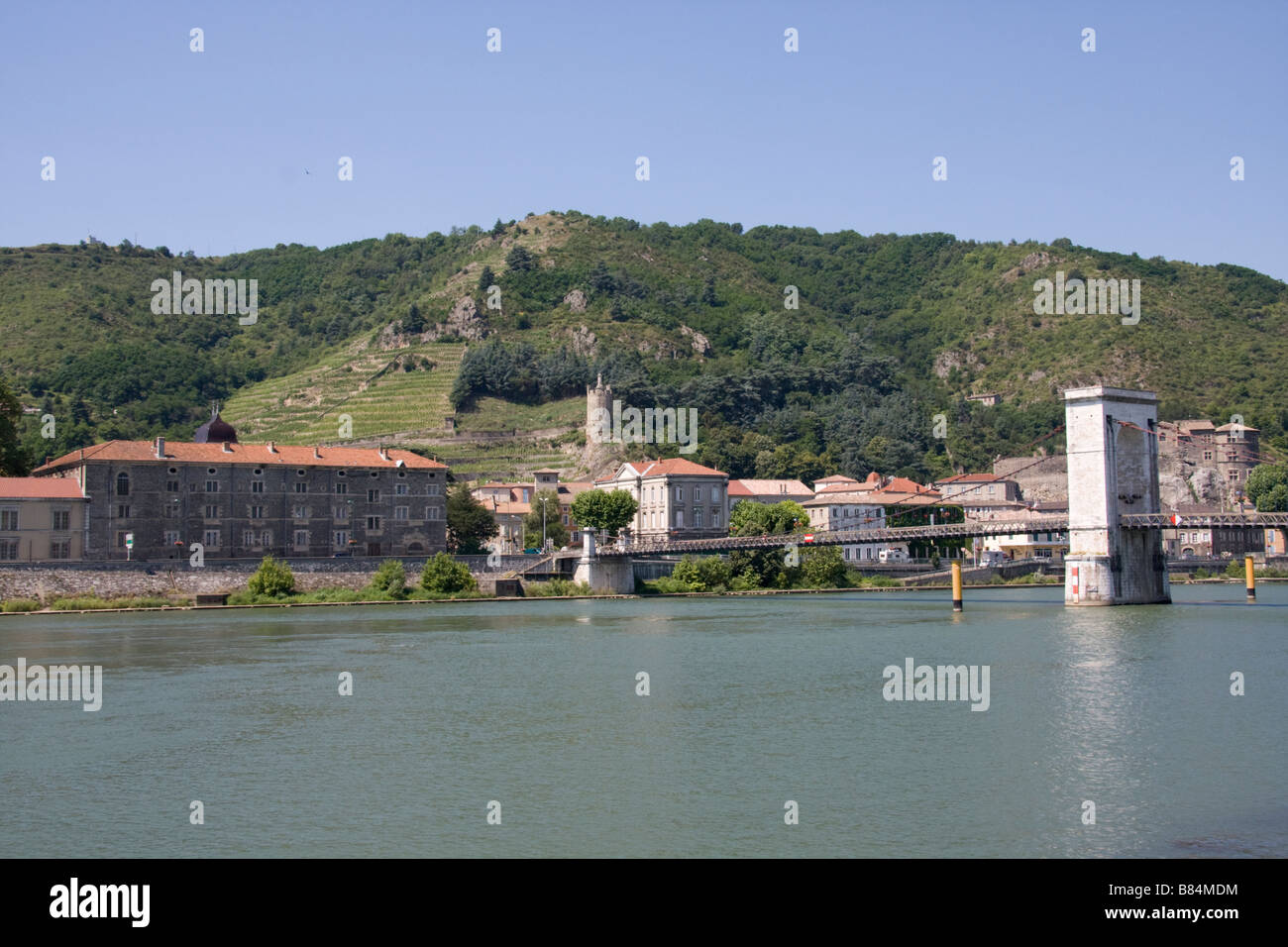 Tournon-sur-Rhone Drome France River Rhone Stock Photo - Alamy