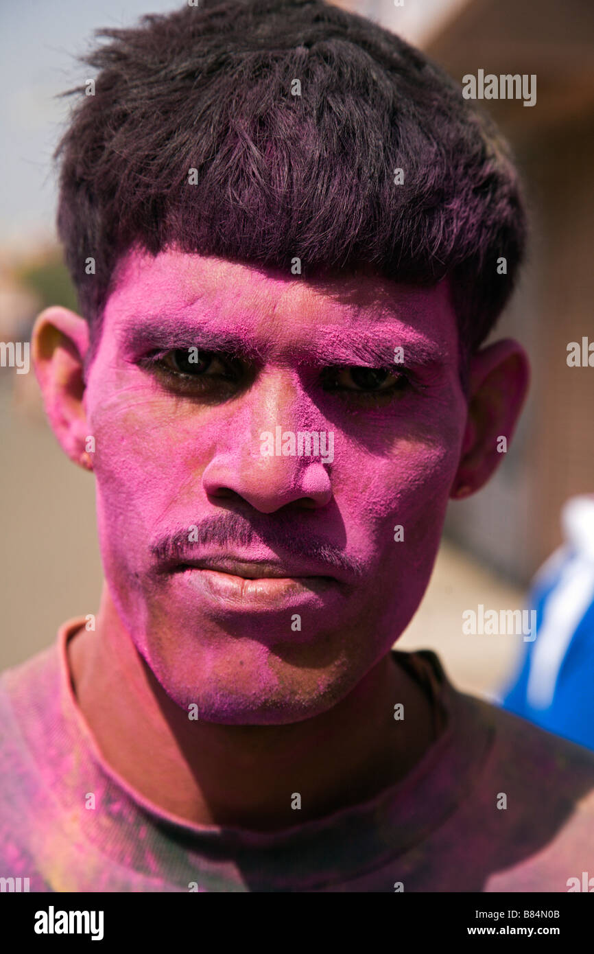 Participant in holi festival colour hi-res stock photography and images ...