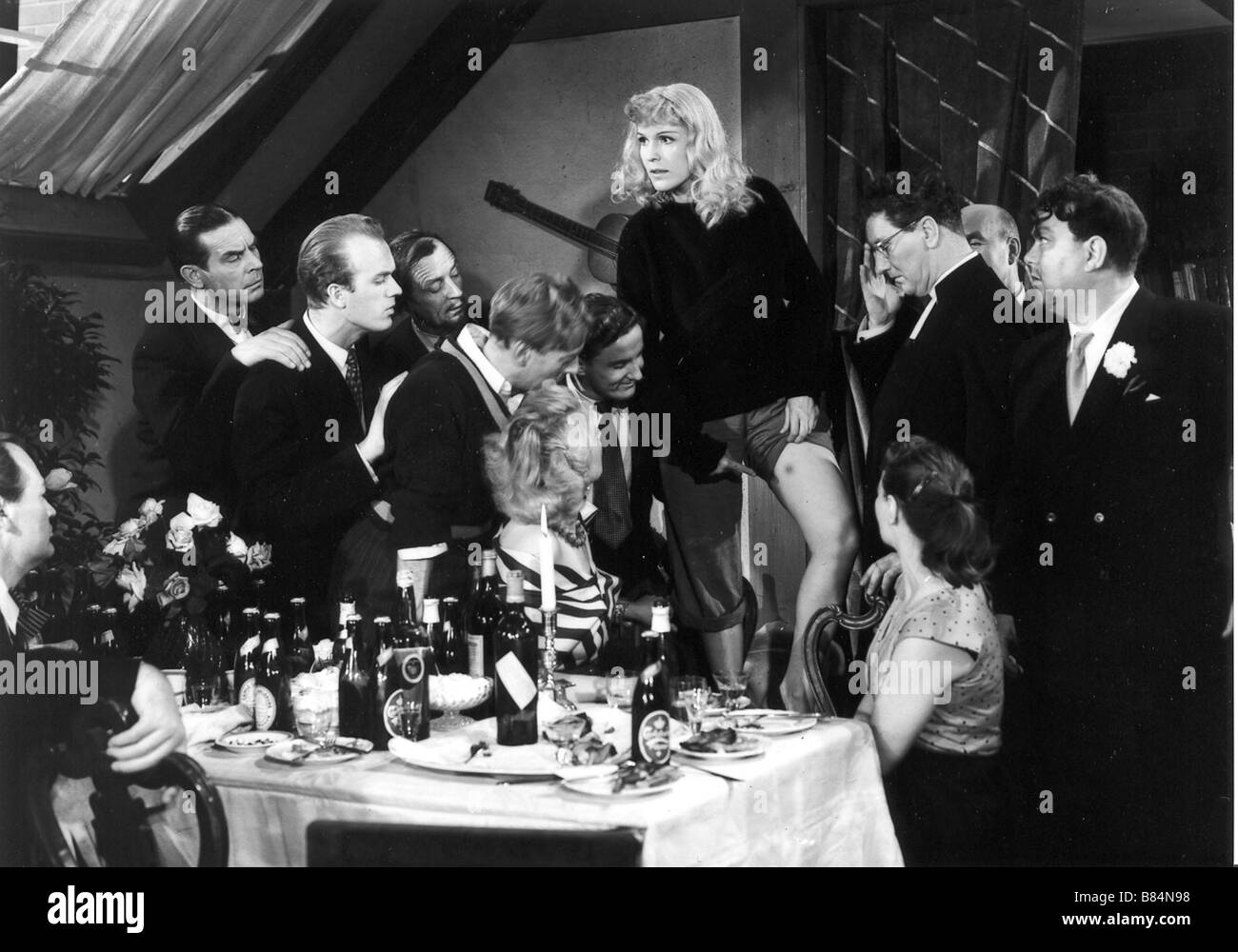 En Lektion i kärlek A Lesson in Love Year: 1954 - Sweden Eva Dahlbeck, Sigge Fürst, Åke Grönberg ...