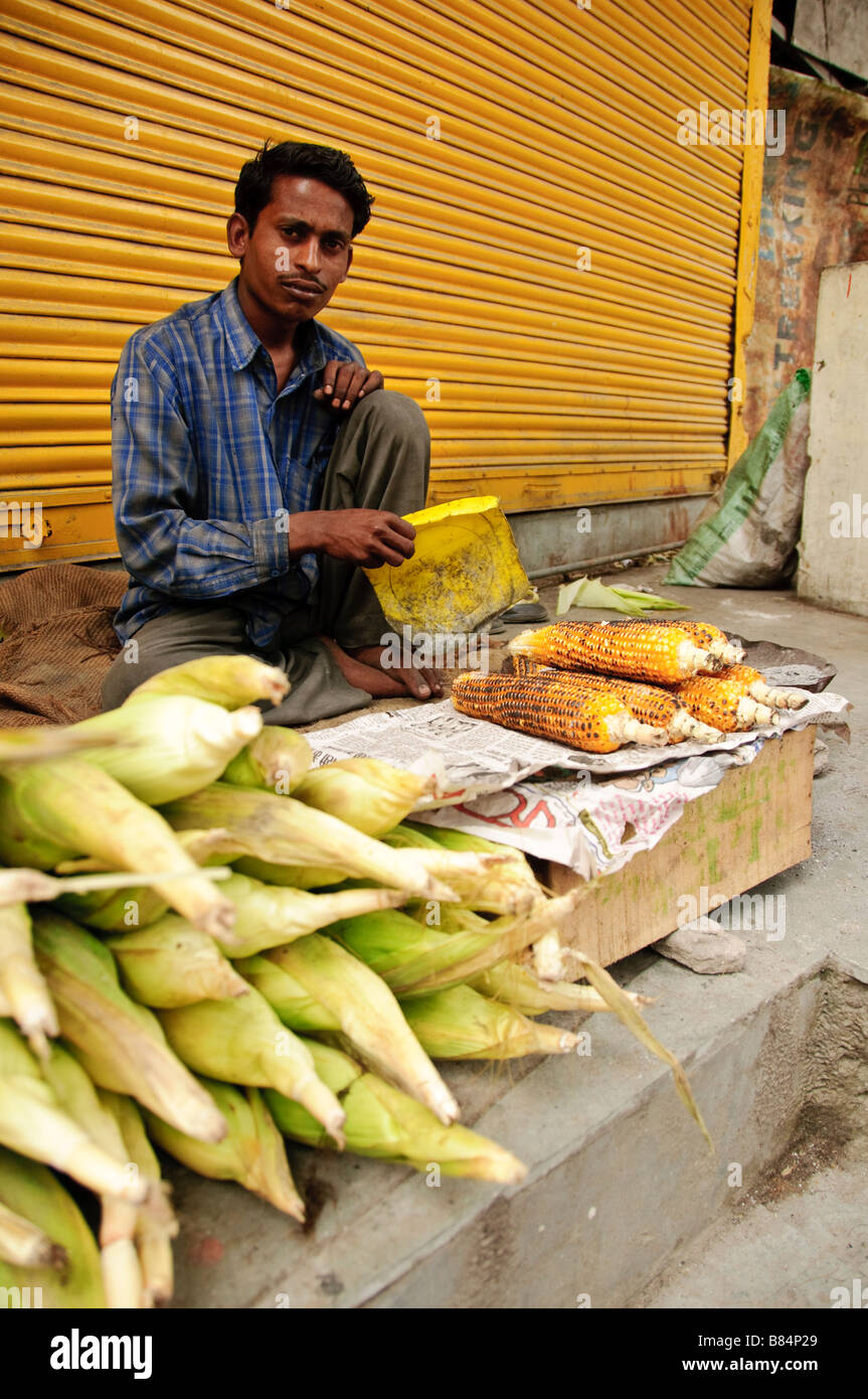Indian corn seller hi-res stock photography and images - Alamy