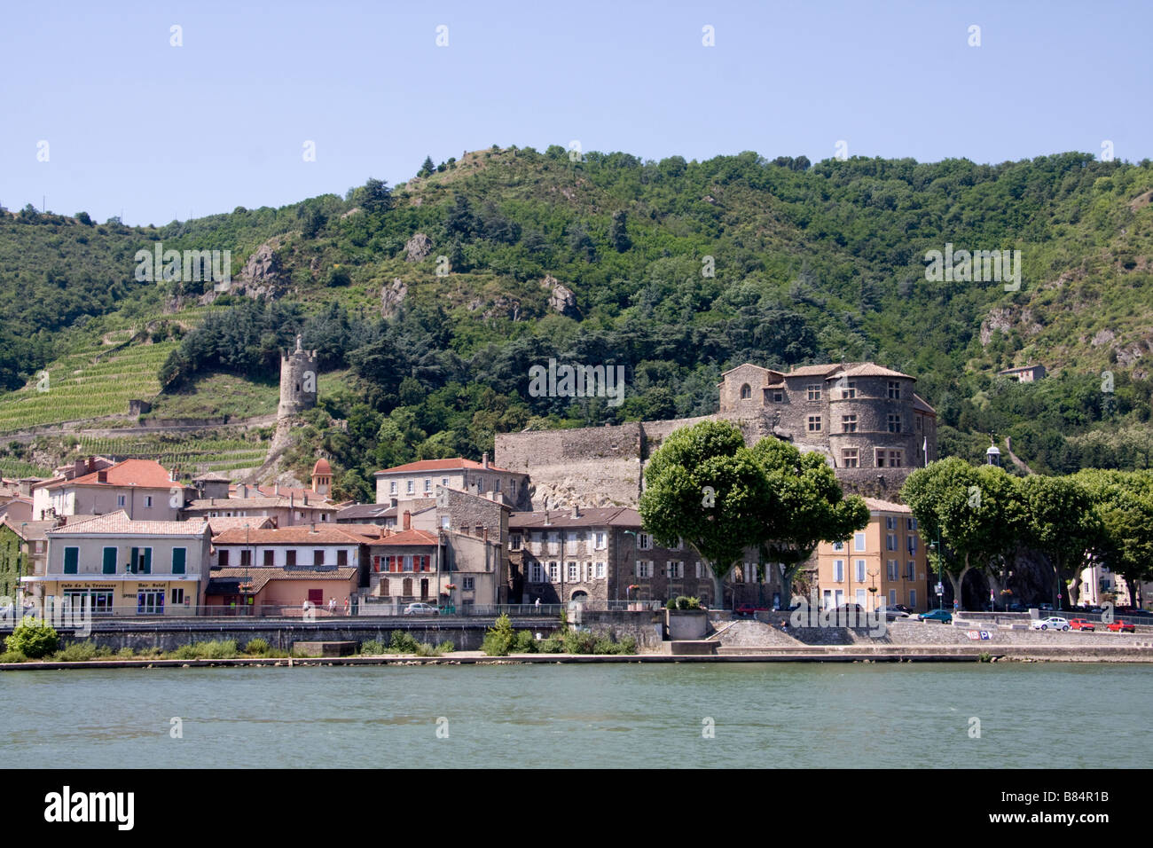 Tournon Sur Rhone Drome France River Rhone High Resolution Stock ...
