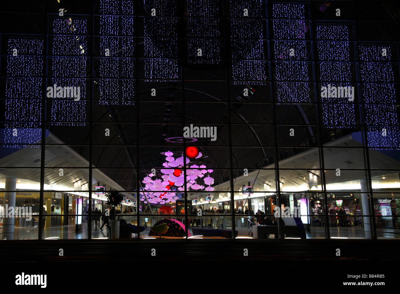 Christmas Decorations Cite Europe Shopping Centre Calais France Stock ...