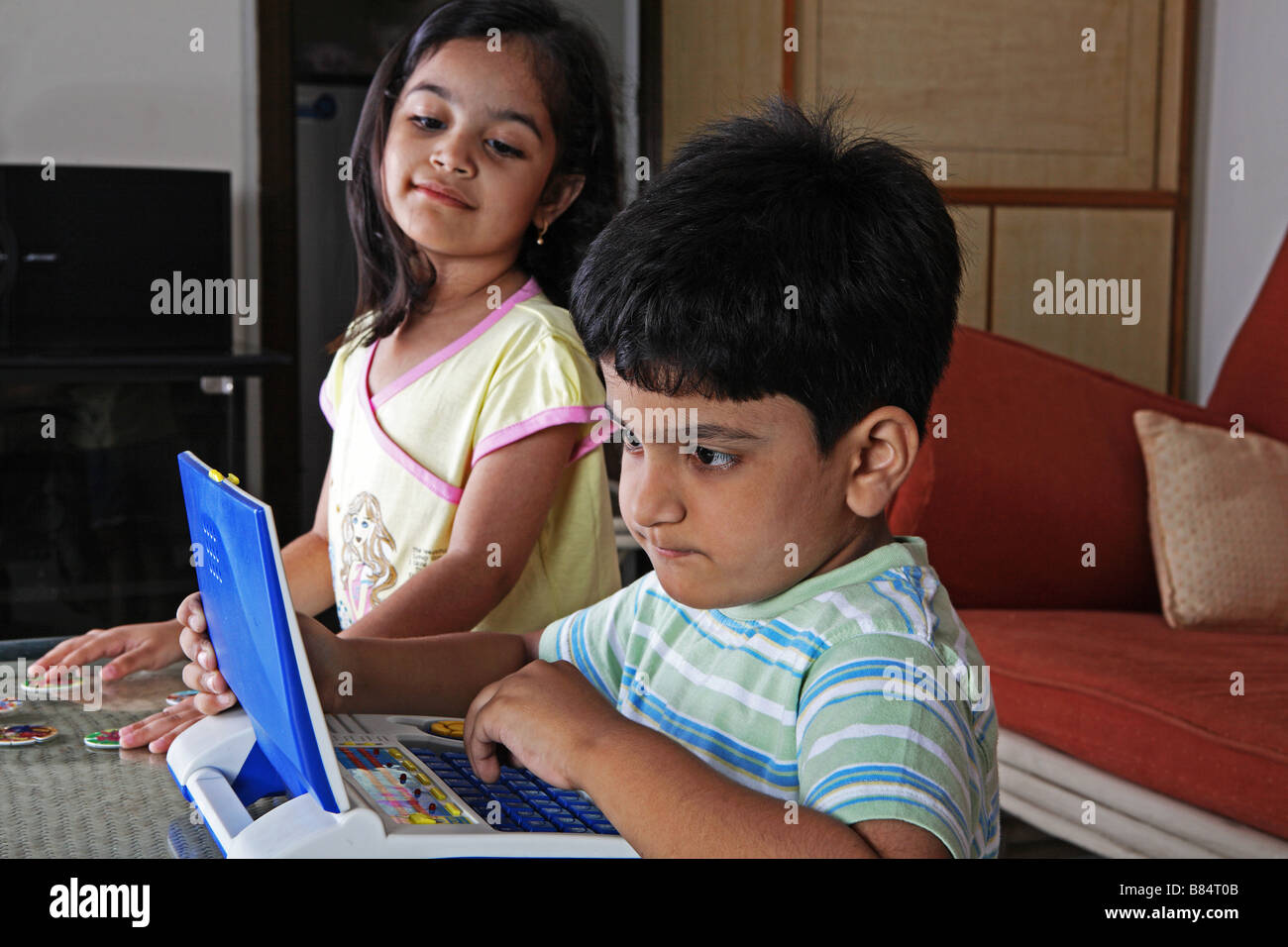 Children playing video games Stock Photo - Alamy