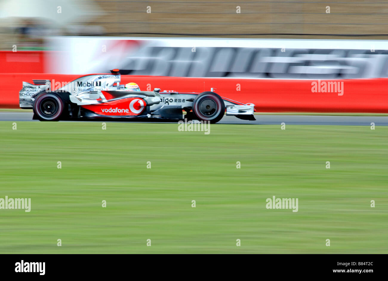 Lewis Hamilton at the British Grand Prix 2008 Stock Photo - Alamy