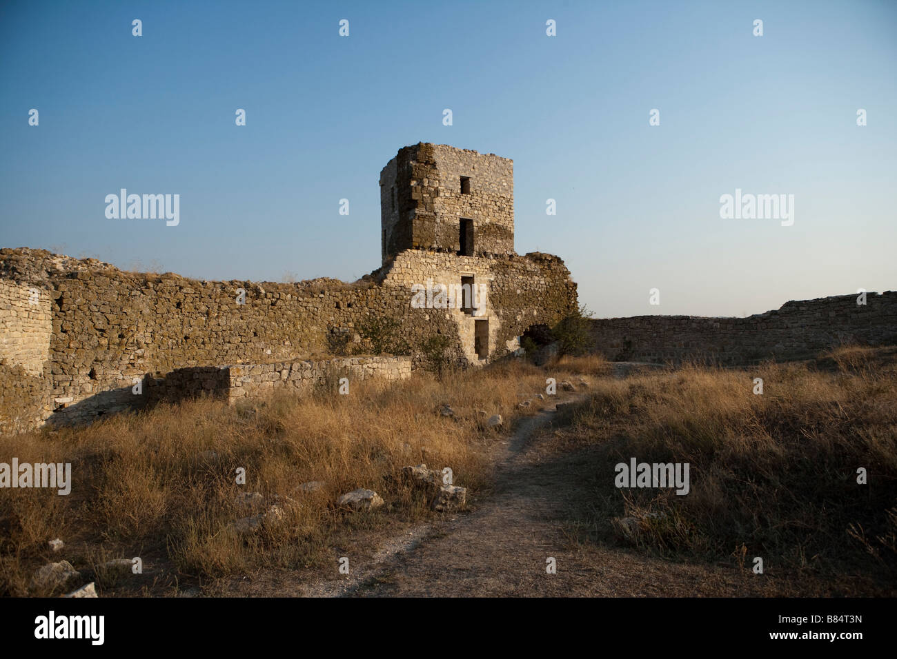 Ancient ruins on a deserted land Stock Photo - Alamy