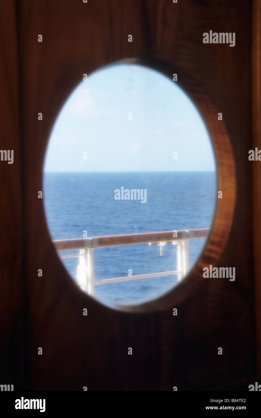 Cruise ship porthole Stock Photo - Alamy