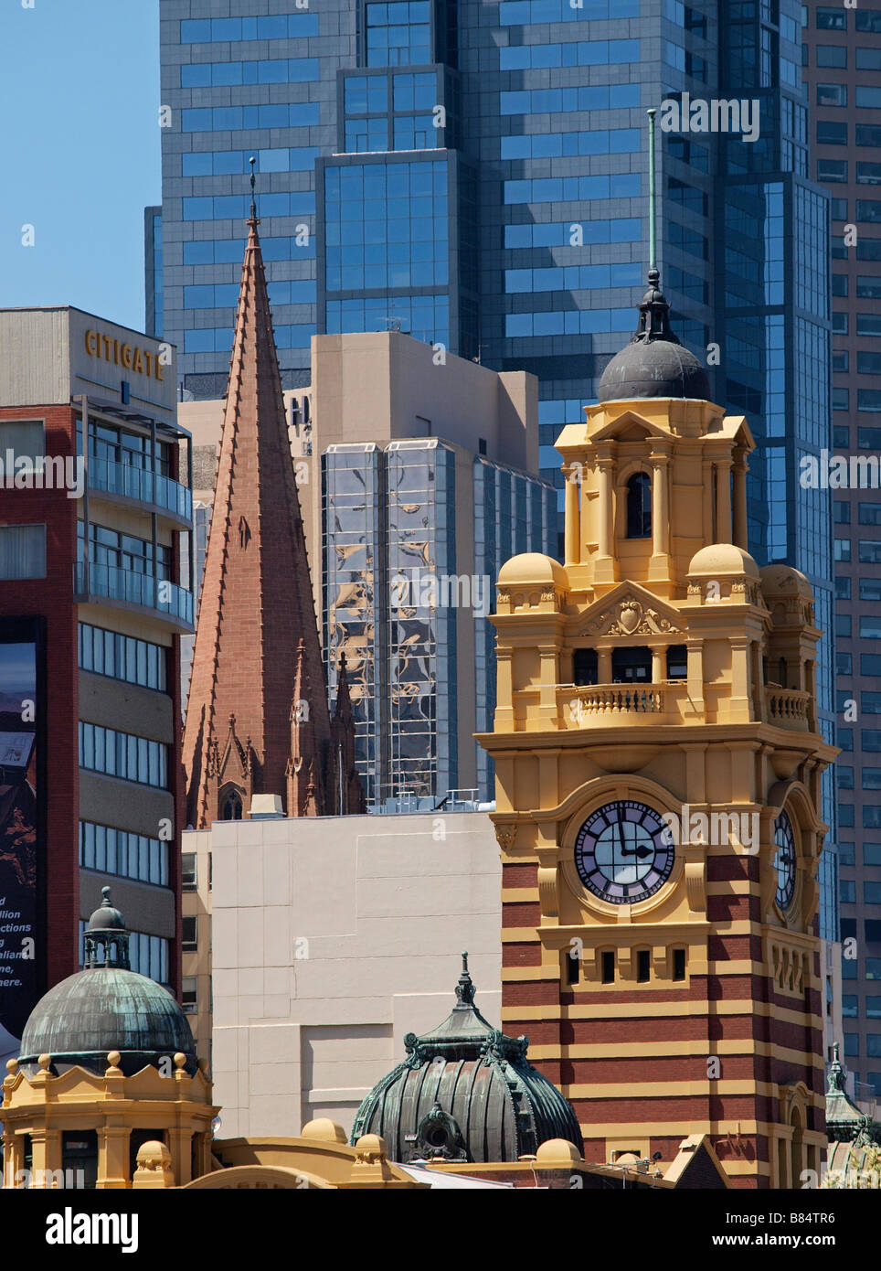 Melbourne clock tower hi-res stock photography and images - Alamy