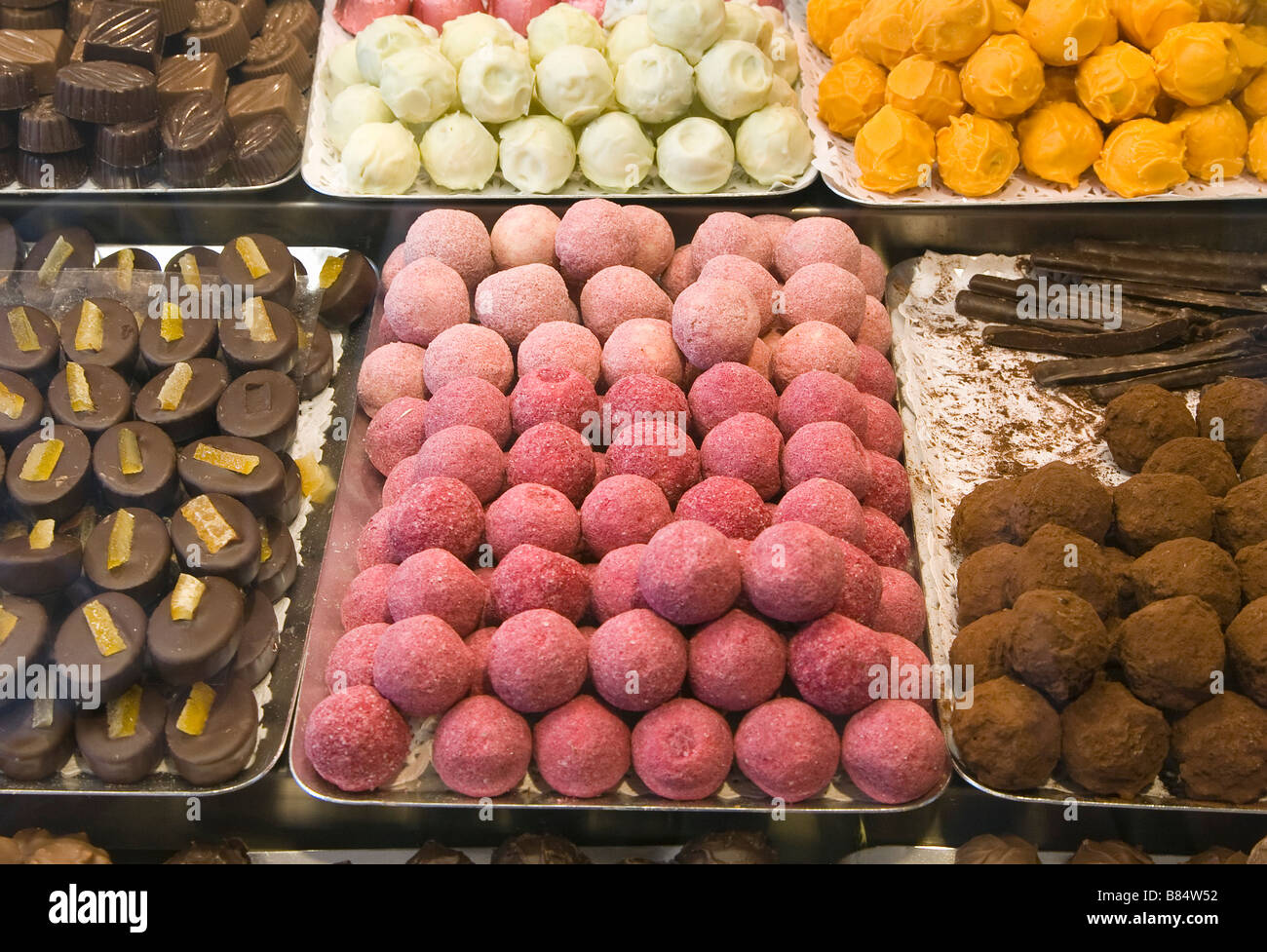 Handmade chocolates and sweets Stock Photo - Alamy